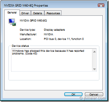 Nvidia vGPU Driver fails to load with error Code 43 on XenServer 7 ...